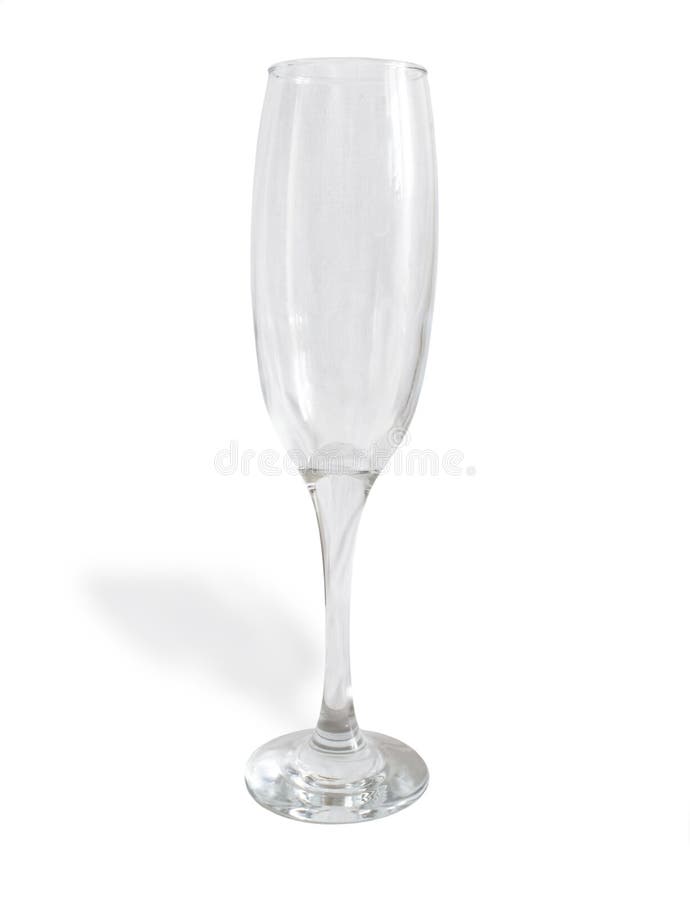 One Empty Glass for Champagne Stock Image - Image of empty, glass: 59549937
