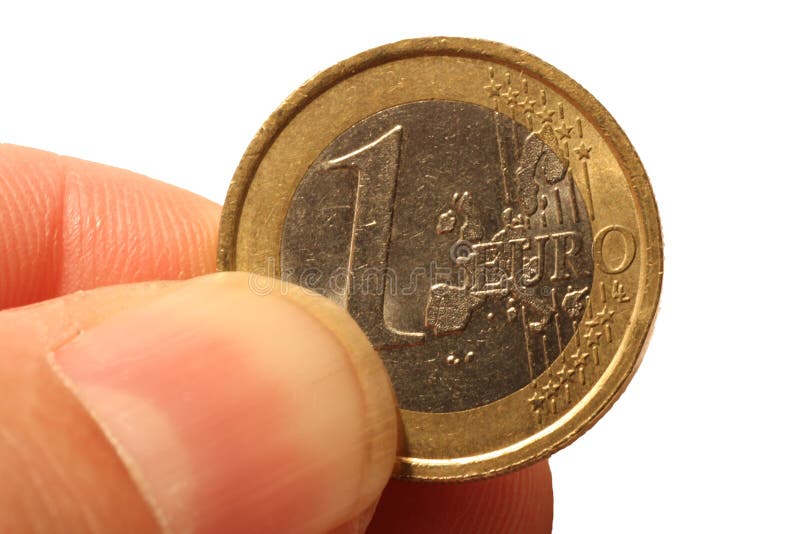 One Euro stock image. Image of coins, pound, poverty - 10514917