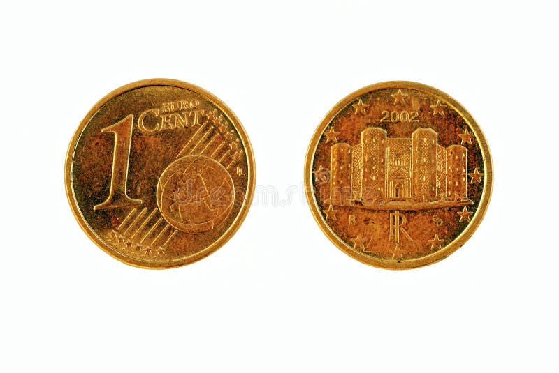 One Euro cent - both sides stock image. Image of currency - 15868513