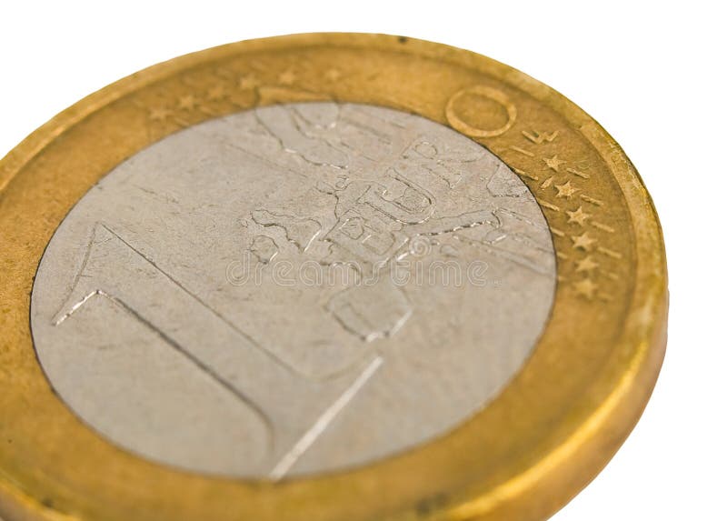 1 euro coin stock photo. Image of paying, currency, european - 10449566
