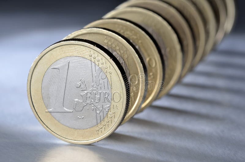 One euro coin stock photo. Image of fiscal, economy, bank - 22503532