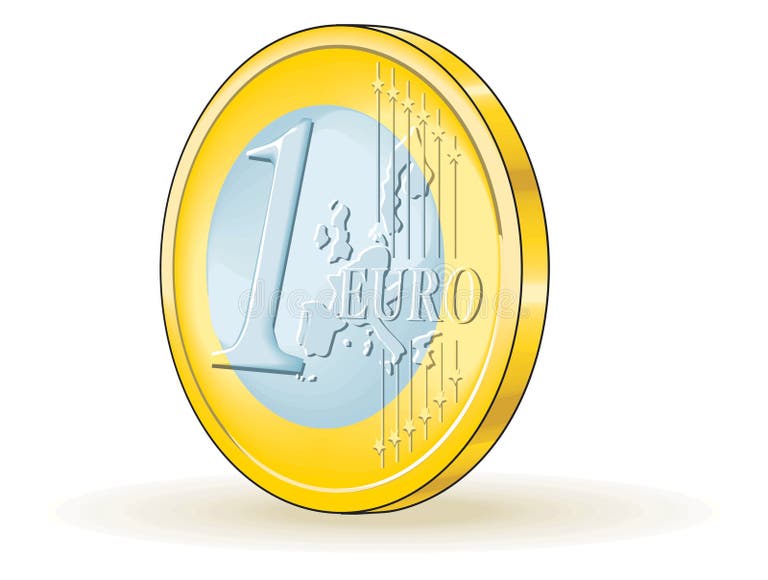 One Euro Coin Illustration Stock Illustrations – 1,111 One Euro Coin ...
