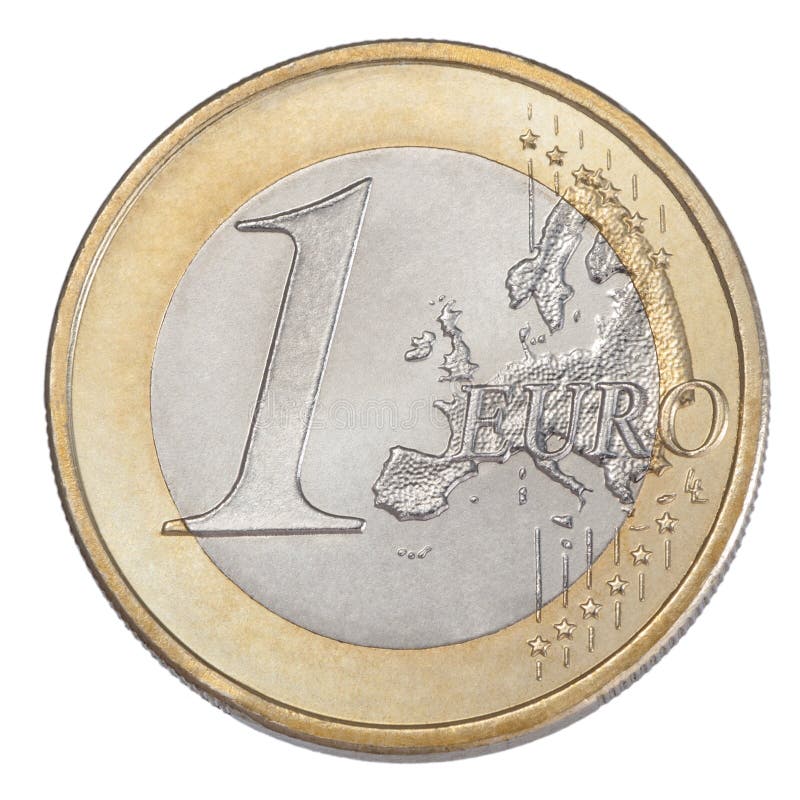 One euro coin stock image. Image of macro, euro, coin - 25111755