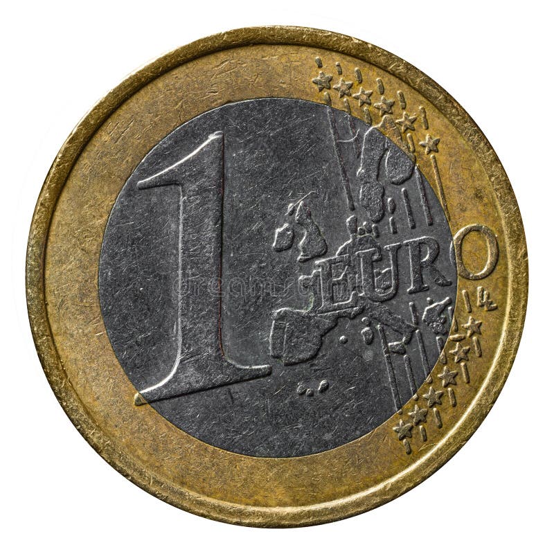 One euro coin stock image. Image of money, isolated, round - 36702923