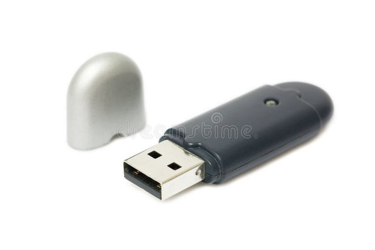 One External Bluetooth Usb with Lid Isolated on White Stock Image ...
