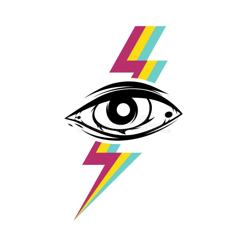 One Eye Theme Sign Template Stock Vector - Illustration of freemasonry ...