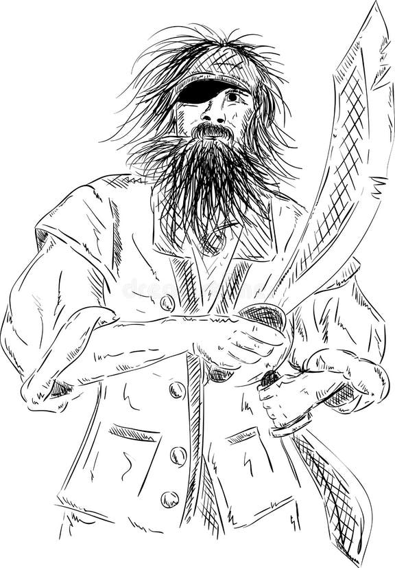 One-eyed man 2 stock vector. Illustration of isolated - 28739488