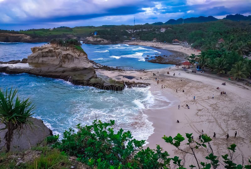 One of the Famous Beaches in Pacitan is Klayar Beach Stock Image ...