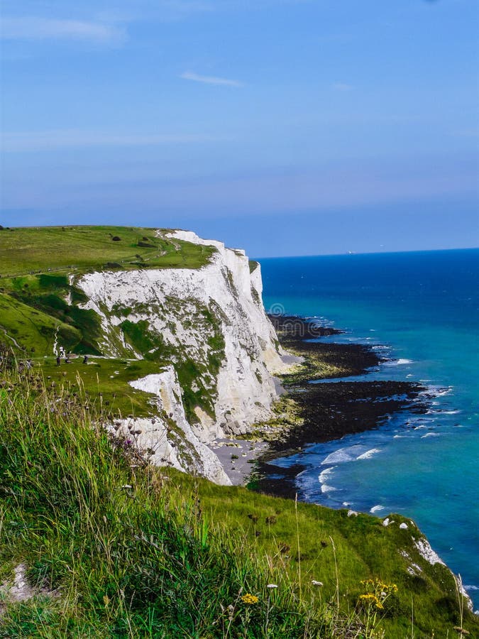White Cliffs of Dover (England) Stock Photo - Image of famous, shore ...