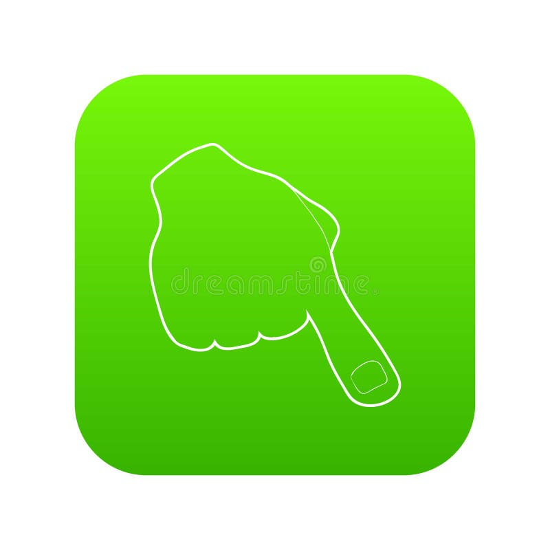 Green Finger Pointing Icon Stock Illustrations – 511 Green Finger ...