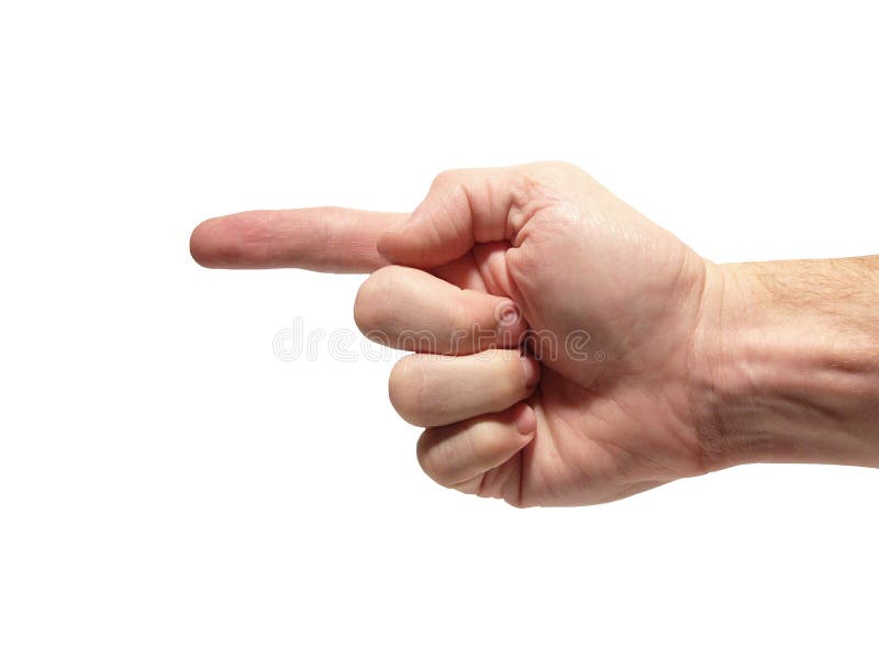 Number 1 - Finger Pointing Up (with Clipping Path) Stock Image - Image ...