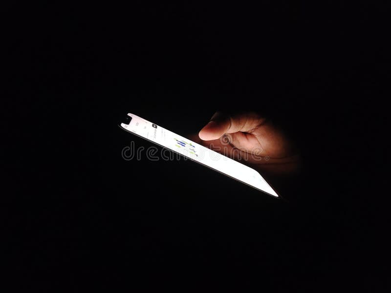 One Finger Touch the Smart Phone Stock Photo - Image of technology ...