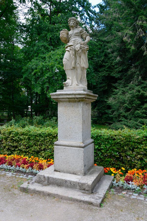 The Allegory of Autumn Statue in MercandinoÂ´s Gardens in Klatovy ...