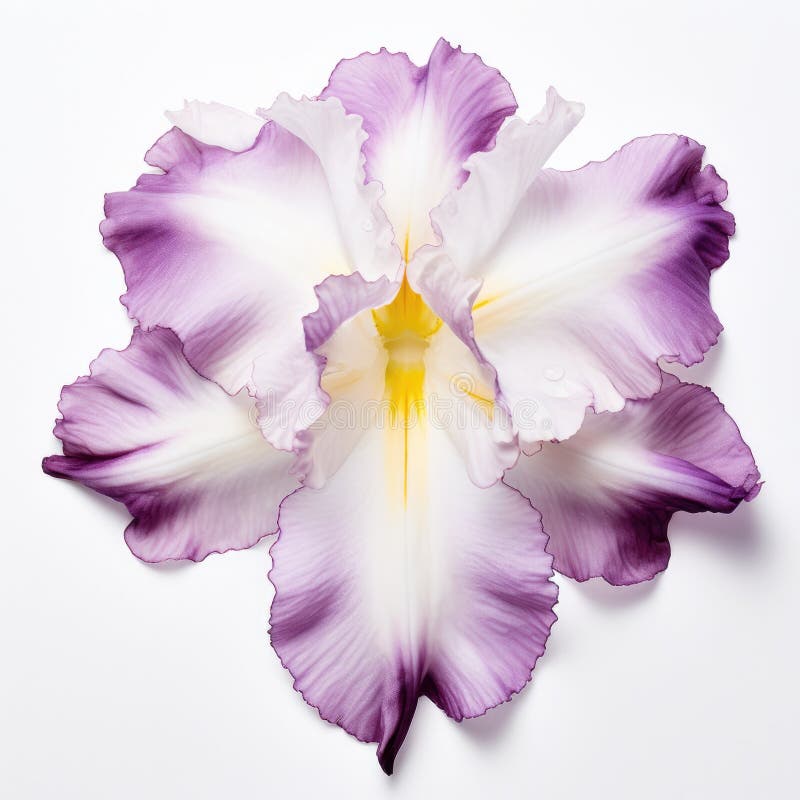 One Flower on White Top View Stock Image - Image of head, view: 297342109