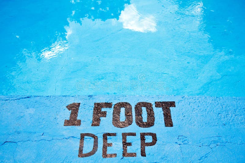 One foot deep stock photo. Image of water, edge, blue - 10604098