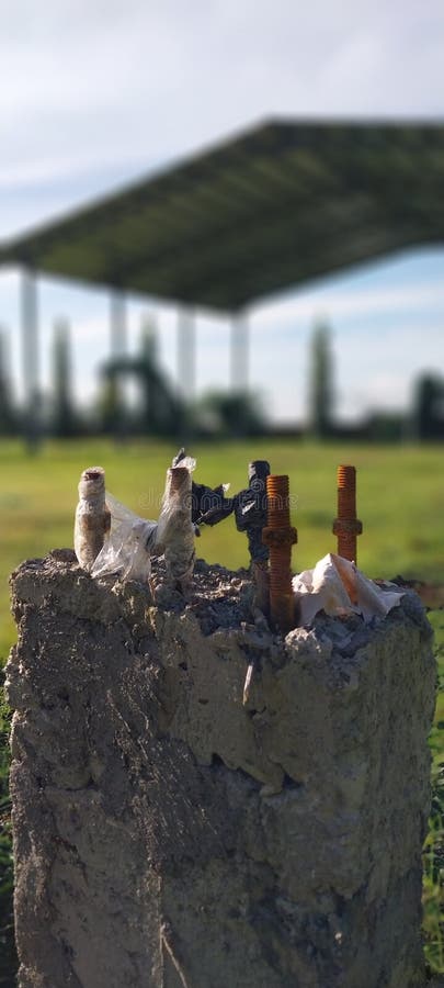 One of the Foundation Pillars of the Building Stock Image - Image of ... One of the Foundation Pillars of the Building Stock Image - Image of ...
