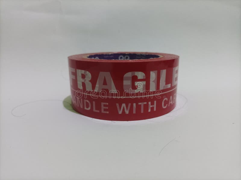 One Fragile Isolation on the White Background Stock Photo - Image of ...