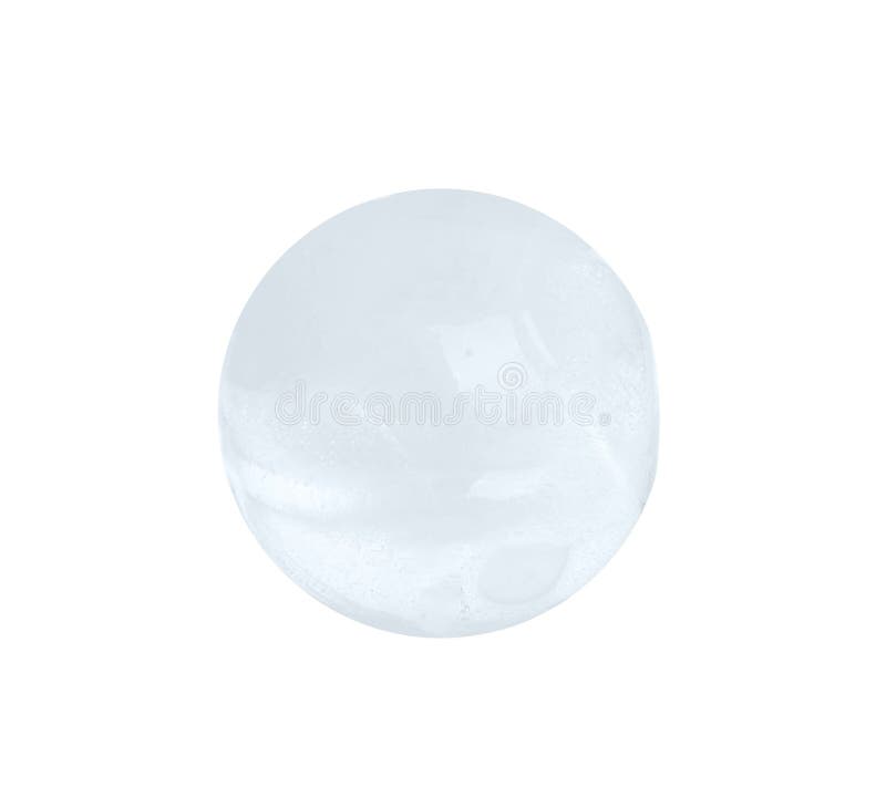 Frozen Ball of Ice Large Hail Storm Melting and Dripping after Storm in ...