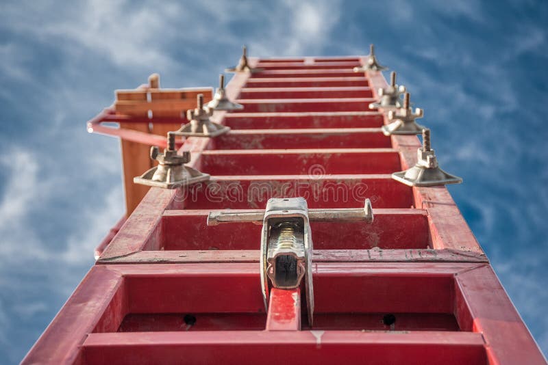 One Galvanized Clamp Connect Stock Image - Image of support, concrete ...