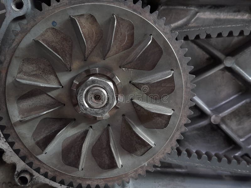 One of the Gears that is in the Cvt Motorcycle Section Stock Photo ...