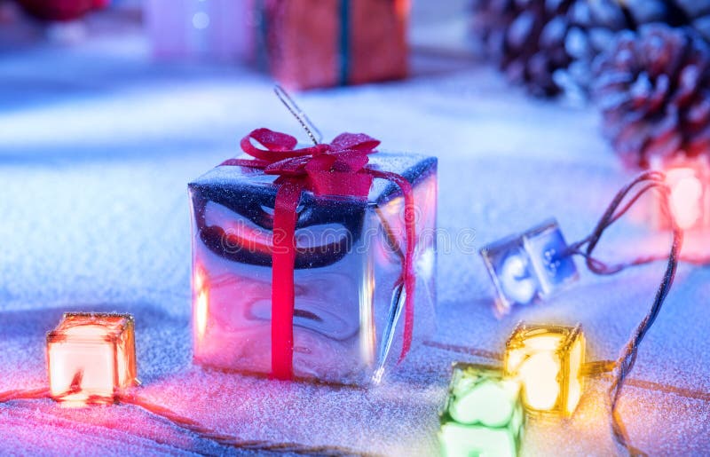 One gift stock photo. Image of merry, pine, gift, happy - 79847414