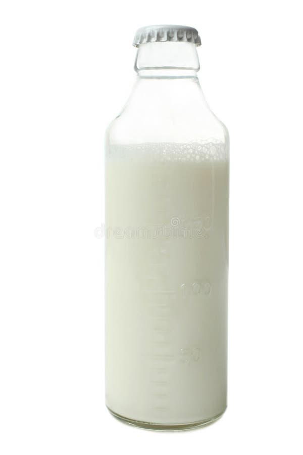 One glass bottle with milk stock image. Image of breakfast - 138780551
