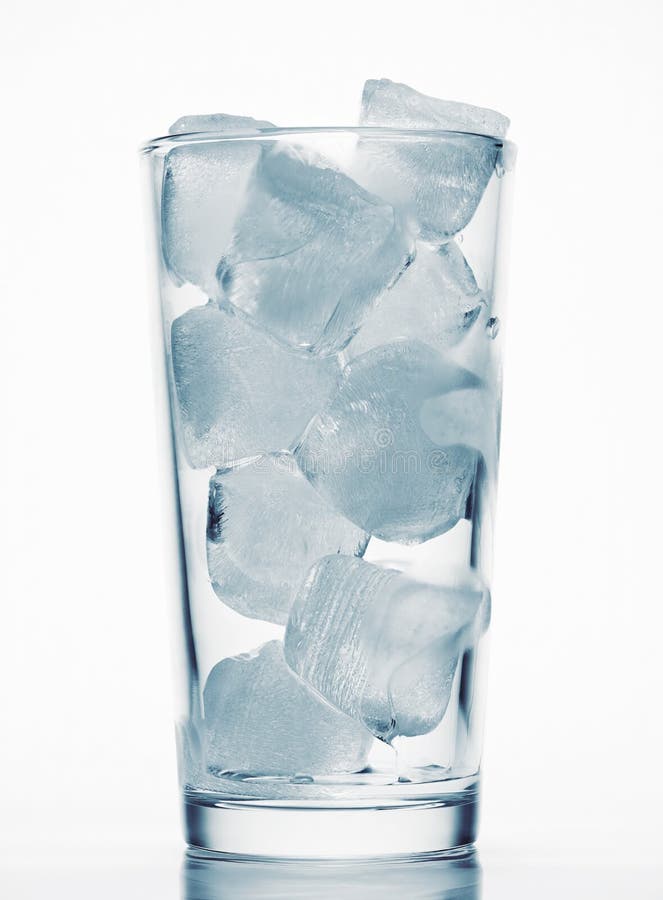 Glass Full Of Ice And Water Stock Photo - Image of aqua, clear: 6699742