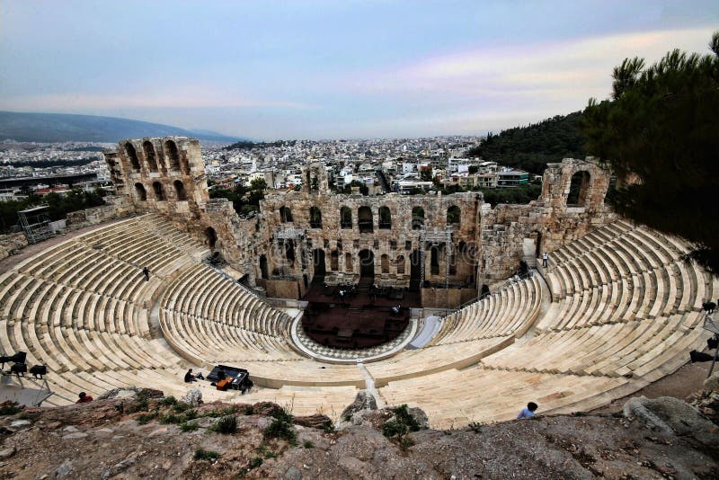 Great Roman Amphitheater, Athens, Greece Stock Image - Image of culture ...