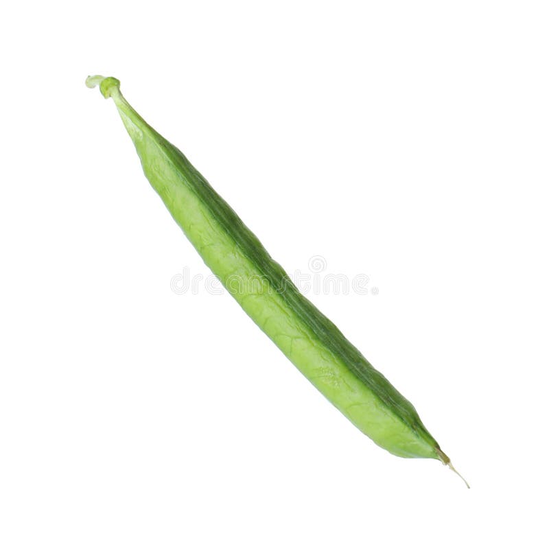 271 One Green Fresh Pea Pod Isolated White Stock Photos - Free ...