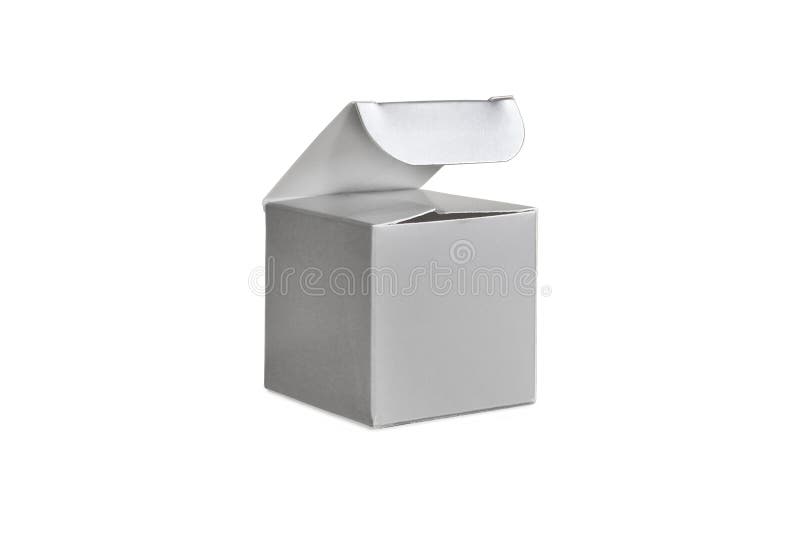 Packaging Box Open on White Stock Image - Image of paper, design: 43050885