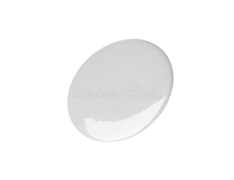 One Grey Button Badge Isolated on White Stock Photo - Image of copy ...
