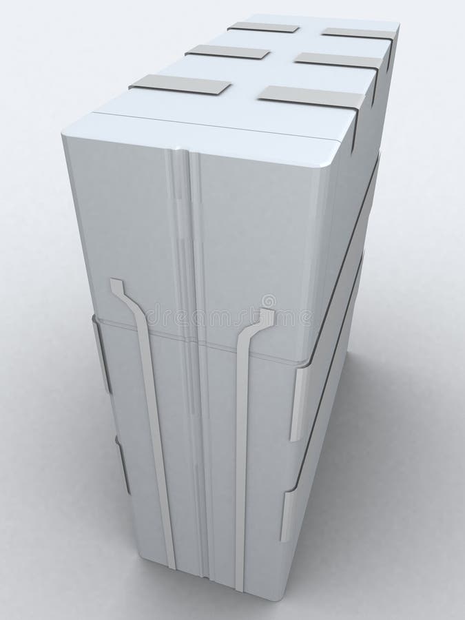 Grey servers stock illustration. Illustration of computer - 1886525