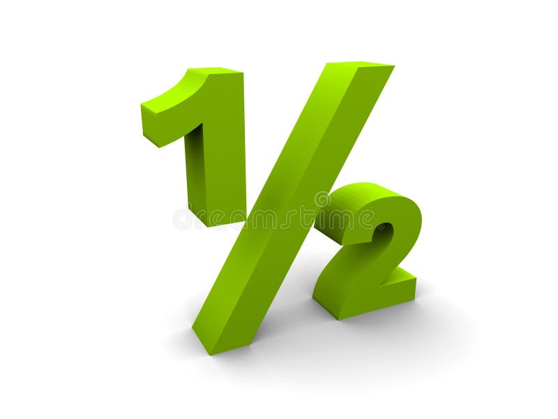 One Half stock illustration. Illustration of element - 11928024