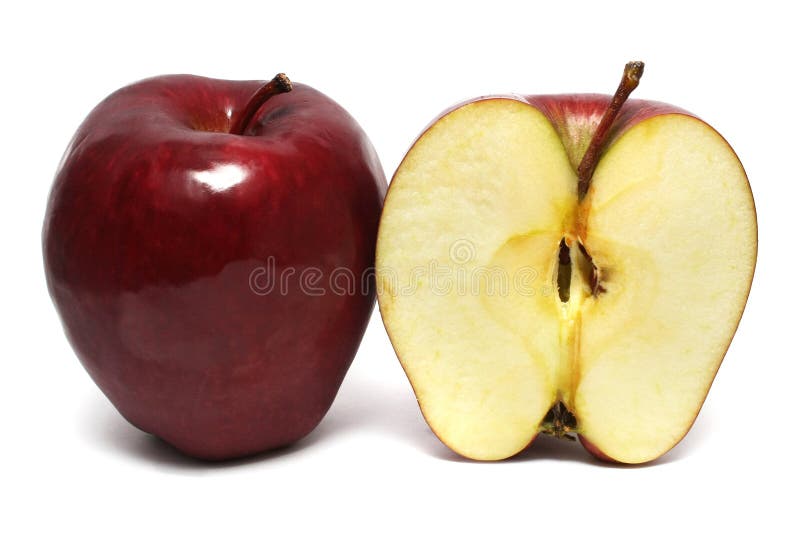 Half of apple stock photo. Image of vegetarian, healthy - 7120278