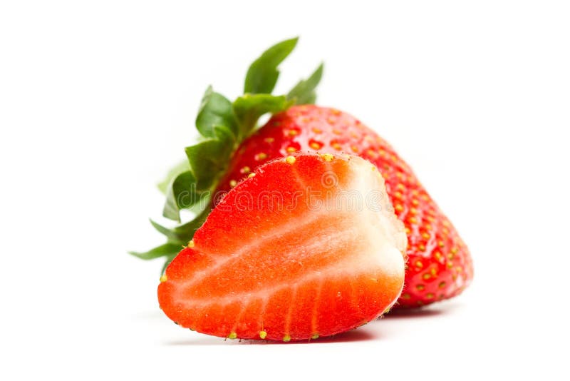 Two Delicious Red Strawberrys Stock Image - Image of strawberries ...
