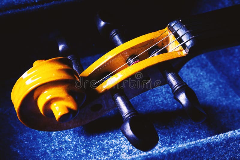 One Half Violin Details stock image. Image of model - 243548307