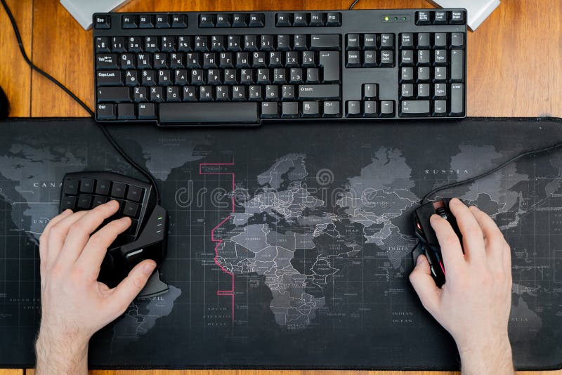One Hand Gaming Keyboard Stock Photos - Free & Royalty-Free Stock ...