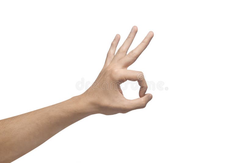 One Hand Gestures stock image. Image of middle, okey - 124385767