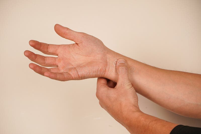 One Hand Grasps the Wrist of the Other in a Gesture of Union. this Pose ...