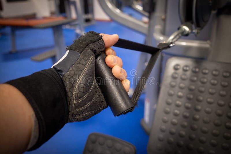 A Hand Pulls a Pulley at the Gym Stock Photo - Image of muscle, beauty ...