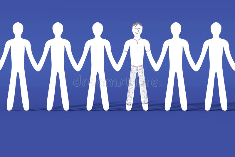 Happy one stock illustration. Illustration of male, concept - 29883098