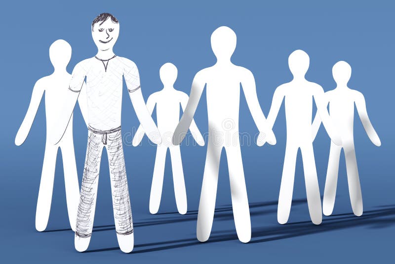 Happy one stock illustration. Illustration of meeting - 29883103