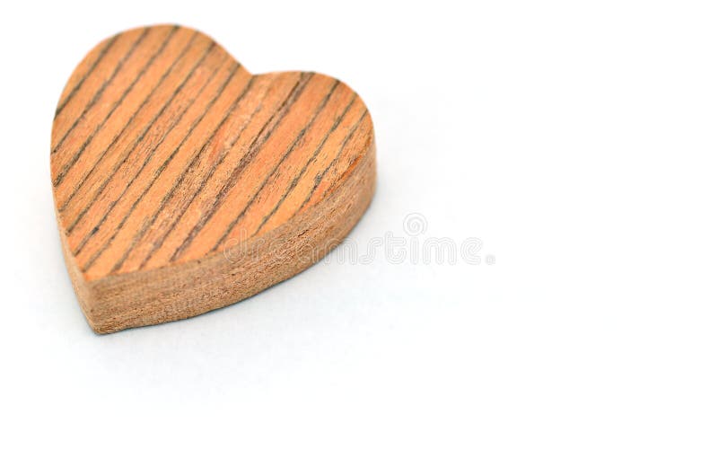 One heart-shaped timber stock image. Image of cute, abstract - 28030125