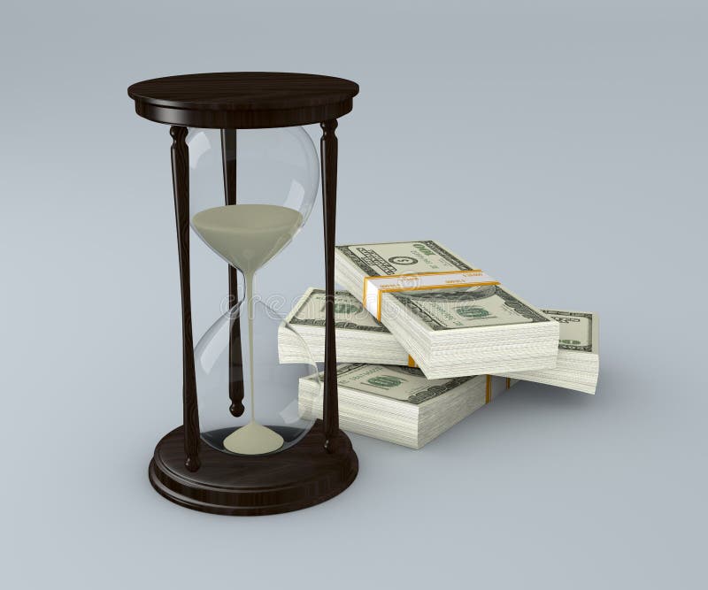 Time is money stock illustration. Illustration of clock - 29923840