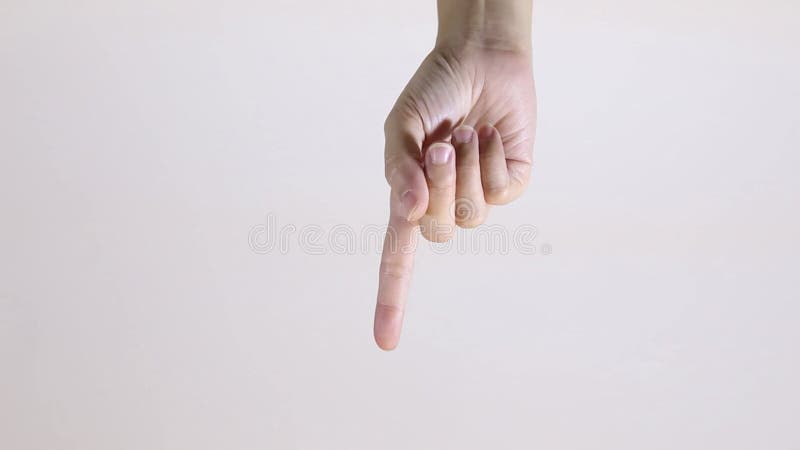 Hand Gesture Letter of the Alphabet O or Zero on White Screen ...