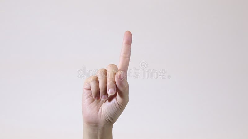 Hand Gesture Letter of the Alphabet O or Zero on White Screen ...