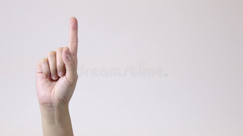 Hand Gesture Letter of the Alphabet O or Zero on White Screen ...