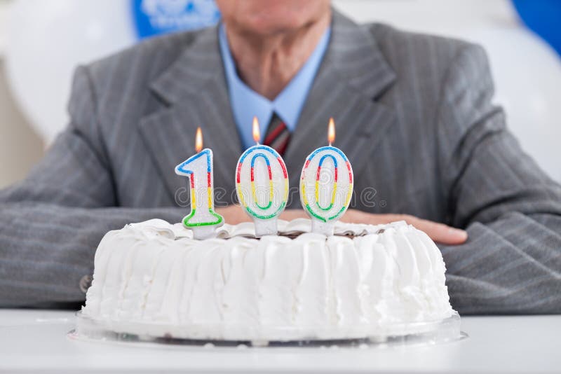 One hundred birthday stock photo. Image of human, grandfather - 35285478