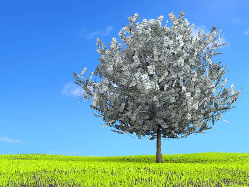One dollar tree stock photo. Image of grow, branches, business - 101460
