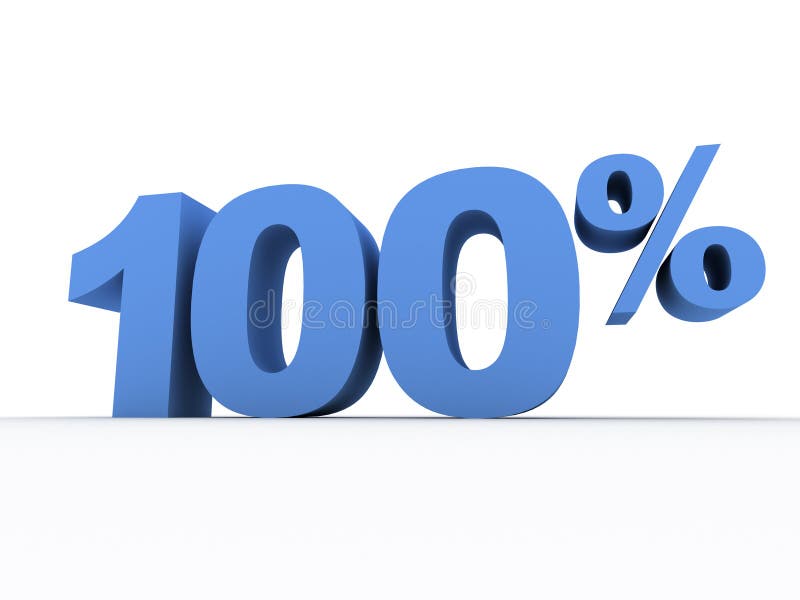 One Hundred Percent stock illustration. Illustration of graphic - 449575